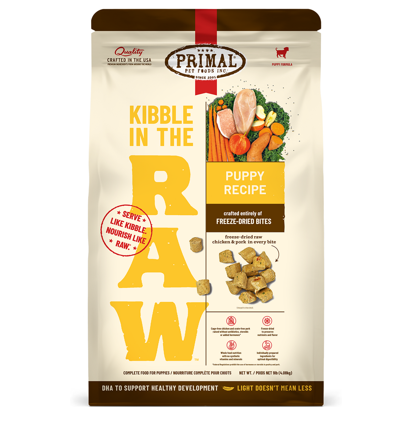 Kibble in the Raw Puppy Food – Primal Pet Foods