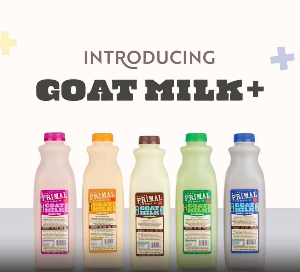 Raw Goat Milk for Cats & Dogs – Green Goodness – Primal Pet Foods